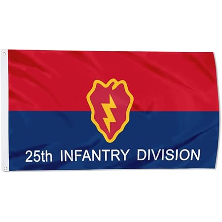Amazon.com : Fyon Army 25th Infantry division Flag 3x5Feet Military ...