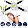 Amazon.com: Medoore 20pcs Ceiling Fan Blade Filters Carbon Air Filters ...