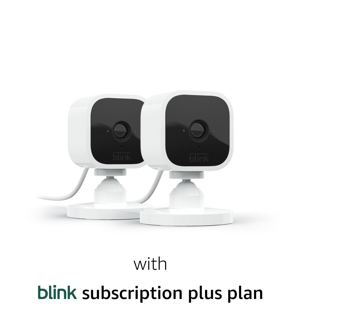 Amazon.com: Free Blink Mini with 1-Year Subscription, 2 cameras (White ...