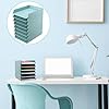 Amazon.com: Tatuo 8 Pack Stackable Paper Trays Plastic Letter Tray Desk ...