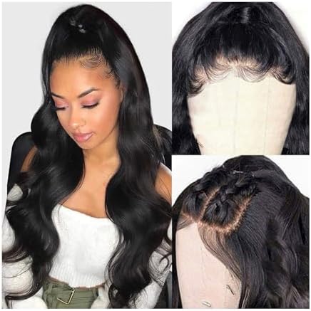 Amazon.com : YruYptpaln Deep Wave Lace Front Wigs Wigs Glueless Wear ...