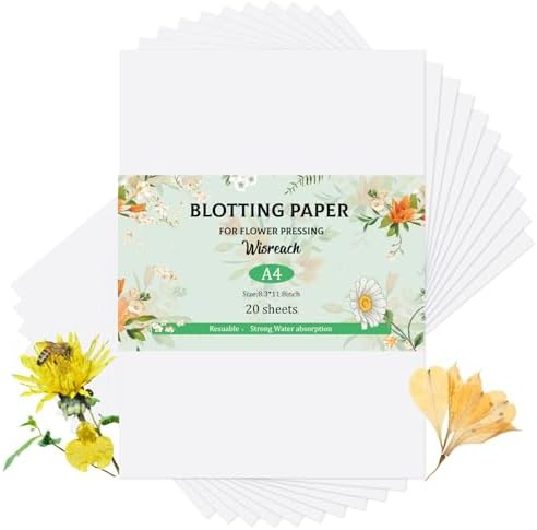 Amazon.com : Wisreach Blotting Paper for Flower Press, 20 Sheets Flower ...