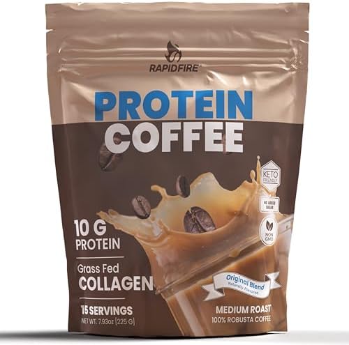 Amazon.com: Protein Coffee, with 10g of Protein with Collagen, Promotes ...