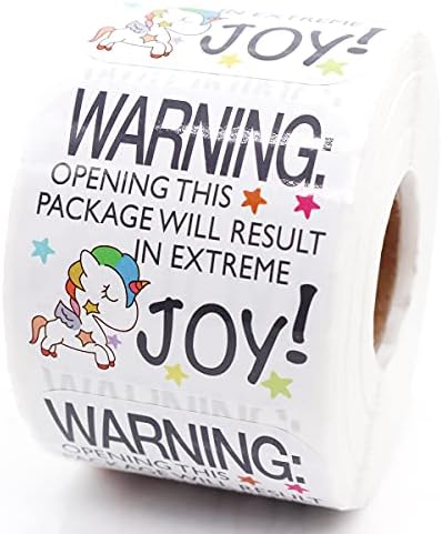 Amazon.com: 2 inch 300PCS Warning Opening This Package Will Cause ...