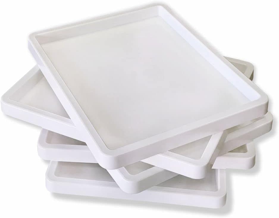 3 Ace Crafts 5 Extra Large Inking Tray for Kids & Adult Painting, Clear ...