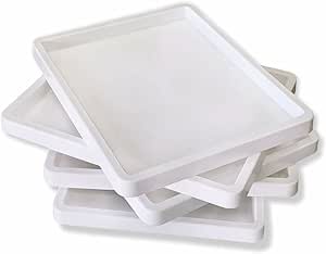 3 Ace Crafts 5 Extra Large Inking Tray for Kids & Adult Painting, Clear ...