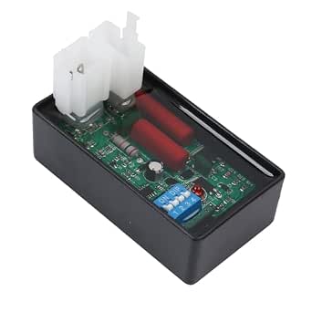 Amazon.co.jp: AC CDI 多くの4ストロークモデル オートバイ改造Lgnition CDI DIPスイッチ付き 6ピン ...