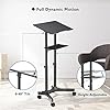 BONTEC Lecterns & Podiums, Mobile Standing Laptop Desk with Storage ...