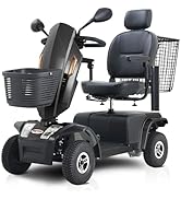 Amazon.com: Enclosed Mobility Scooter for Seniors, All-Weather 4 Wheel ...