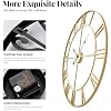Amazon.com: Cuspin Wall Clock, Gold 30 Inch Extra Large Wall Clock for ...