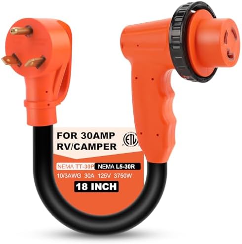 Amazon.com: CordmitPro 30 Amp to 50 Amp RV Adapter with Twist Lock for ...