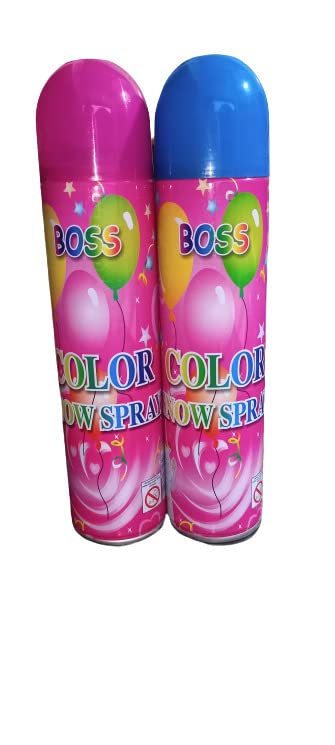 Buy SelfLine | Boss Colour Snow Spray-Blue + Pink | (Pack of 2-600ml ...