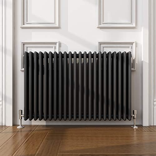 ELEGANT Traditional Radiator Anthracite Triple Horizontal Cast Iron ...