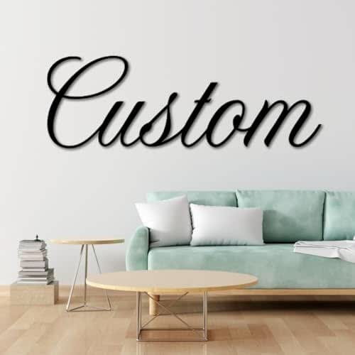 Amazon.com: Jeclist Personalized 10" Metal for Word Sign Wall Art Decor ...
