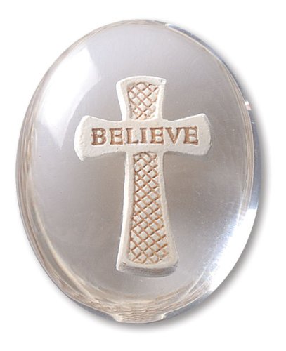 Angelstar 8747 Believe Cross Worry Stone, 1-1/2-Inch : Amazon.in: Home ...