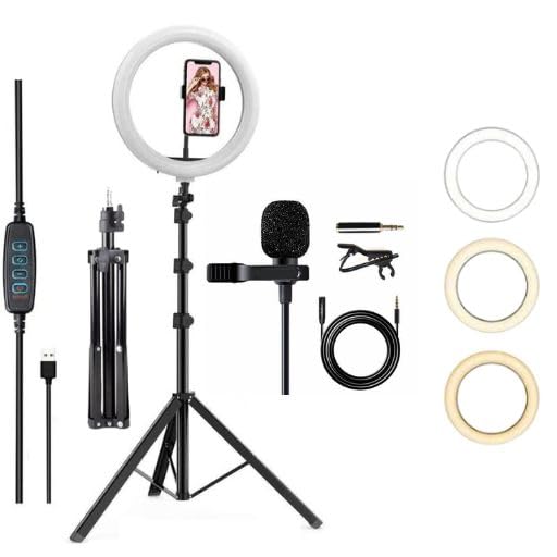 Professional 9" inch LED Ring Light with 7 Ft Tripod Stand Combo and ...