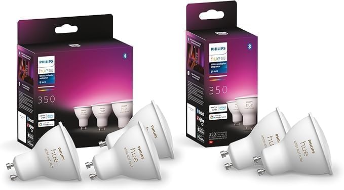 Philips Hue White & Color Ambiance GU10 LED spotlights 5-Pack (350 lm ...
