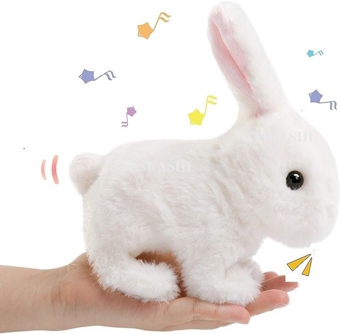 DOZERA Realistic Walking, Talking Rabbit Toy, Stuffed Animal ...