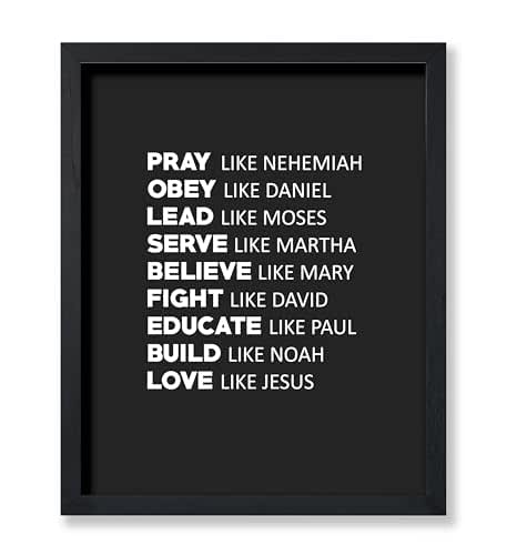 Amazon.com: Monem Art Spiritual Role Models Poster - Bible Verse Print ...