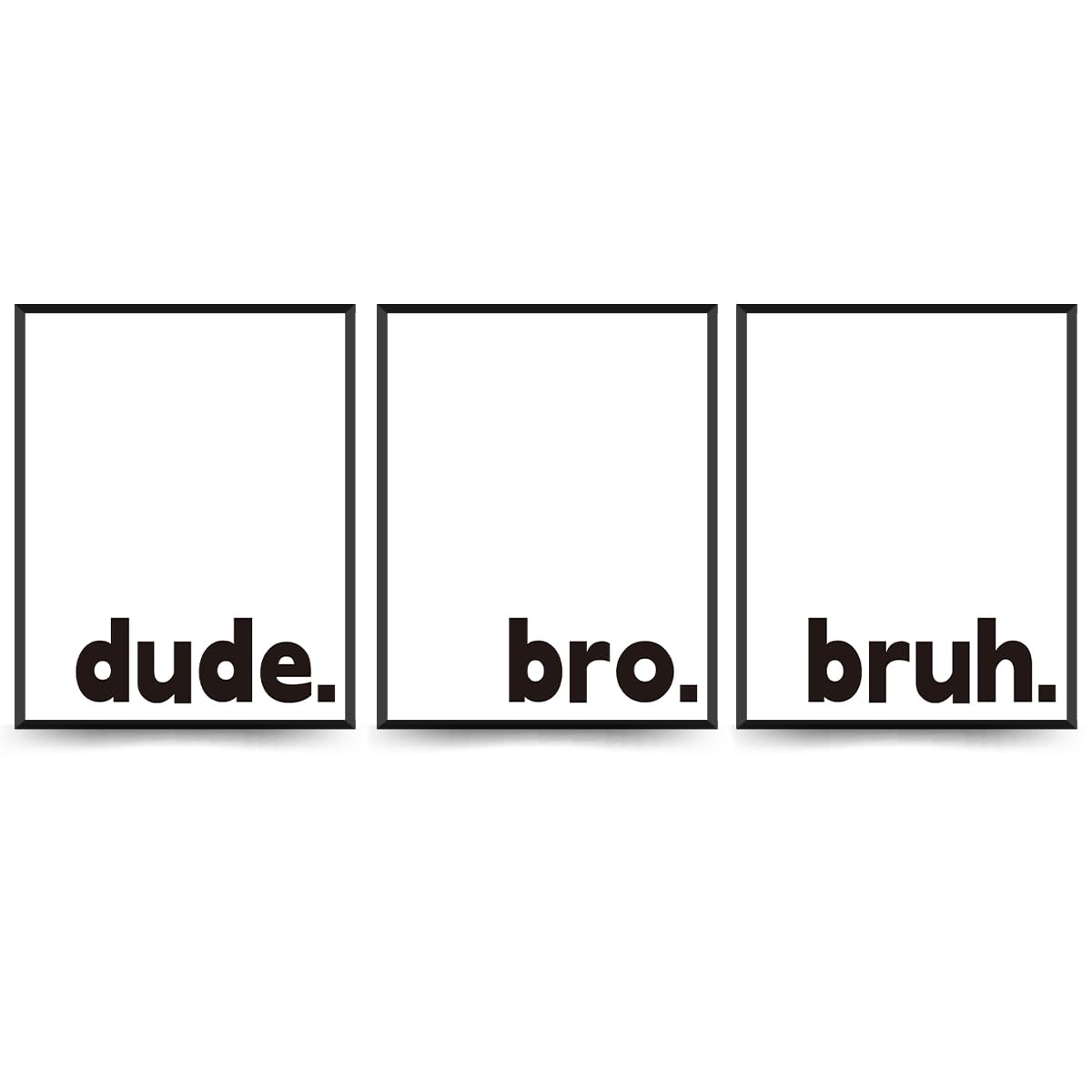 Amazon.com: PLKMN Boy Room Decor Set of 3, Minimalistic Room Decor, Rad ...