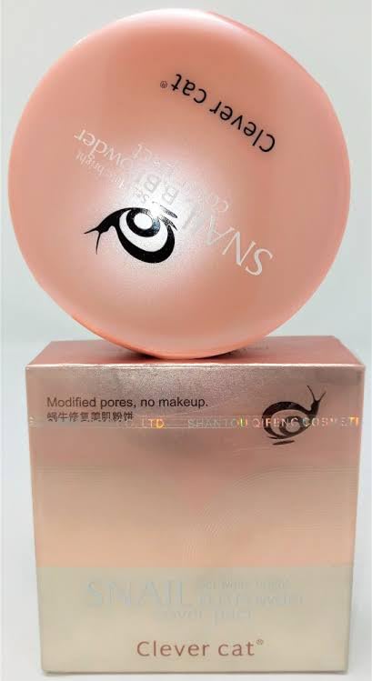 Buy CLEVER CAT SNAIL SET WHITE BRIGH BB POWDER COVER COMPACT Compact ...