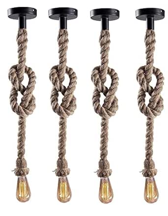Buy Light4Life Rope Pendant Hanging Celling Light for Bedroom, Living ...