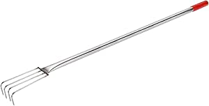 Amazon.com : UXCELL 4-TEETH LEAF CLAW RAKE, 41.73-INCH STAINLESS STEEL ...