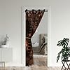 Amazon.com: Vintage Bookshelf Bookcase Door Curtains for Doorways, Old ...