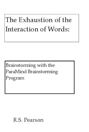 Amazon.co.jp: The Exhaustion of the Interaction of Words: Brainstorming ...