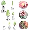 Amazon.com: Leaf Piping Tips, Hsxxf 7PCS Russian Piping Tips Stainless ...