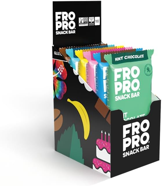 Amazon.com : FROPRO Plant Protein Snack Bars - Plant Based Protein Bars ...