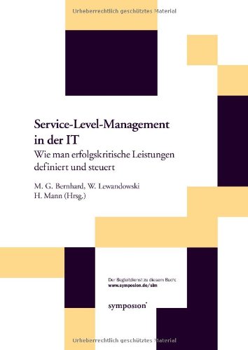 Amazon.com: Service-Level-Management in der IT.: 9783936608281: Robert ...