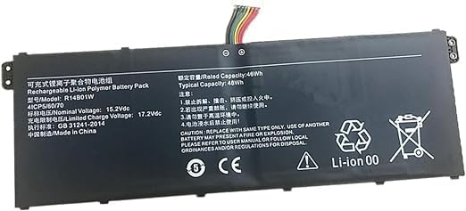 WeFly R14B01W Laptop Battery Compatible for RedmiBook 14INCH XMA1901-AG ...