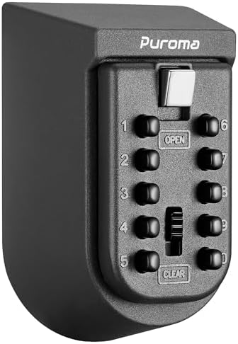 Amazon.com: Key Lock Box for Outside with Light Up Dials - Sturdy ...