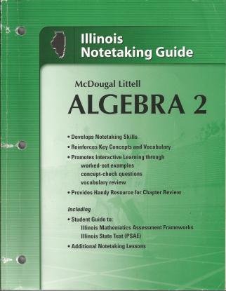 Amazon.com: Algebra 2, Grades 9-12 Notetaking Guide: McDougal Littell ...