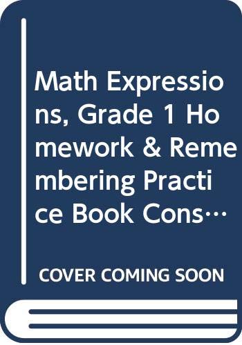 Amazon | Math Expressions, Grade 1 Homework & Remembering Practice Book Consumable: Houghton ...