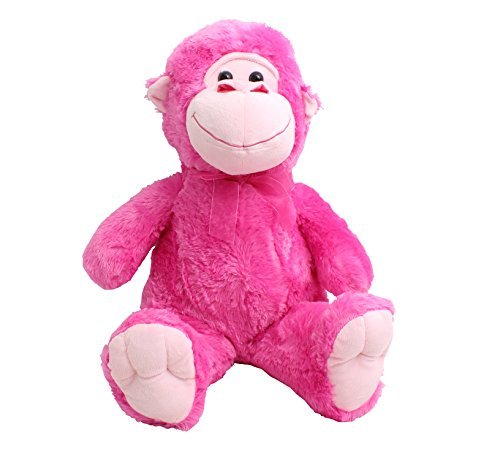 Large Plush Cuddle Monkey PINK Stuffed Toy 31.5" Tall : Amazon.in: Toys ...