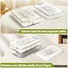 Amazon.com | OFFKITSLY 2 Layers Snackle Box Container,Stackable Snack ...