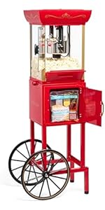 Amazon.com: Nostalgia Popcorn Maker Machine - Professional Cart With 2. ...