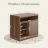 Amazon.com: Perledesign Fluted File Cabinet with Sliding Door, 32 ...