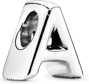 Amazon.com: PARCOM Dijes de iniciales para pulseras Pandora S925 de ...