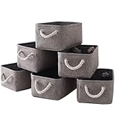 Amazon.com: Sacyic Baskets Storage Bins [6-Pack] Fabric Storage Baskets ...