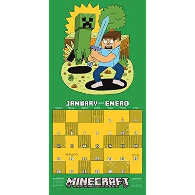 Buy Minecraft (Bilingual Spanish) 2020 Wall Calendar (English and ...