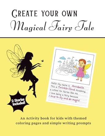 Create Your Own Magical Fairy Tale: An Illustrated Coloring Book ...