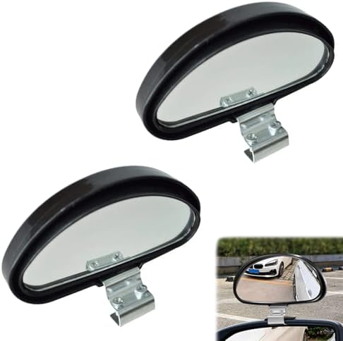 2 Pack Blind Spot Mirrors, Adjustable Wide Angle Mirror Side Rear View ...