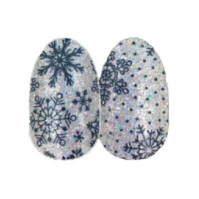 Amazon.com : Color Street Snow Doubt Nail Strips 16 Count (Pack of 1) 1 ...