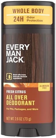 Amazon.com : Every Man Jack All Over Deodorant - 24 Hour Whole Body ...