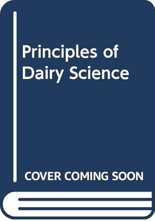 Principles of Dairy Science: E et al Vanstone: 9780333001714: Amazon ...