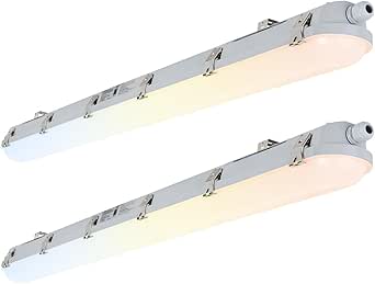 Bekada 4FT LED Vapor Tight Light Fixtures 60W/50W/40W Adjustable ...