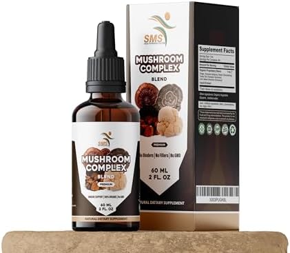 Amazon.com: SMSHEALTHPRODUCTS.com Mushroom Complex Supplement Drops ...